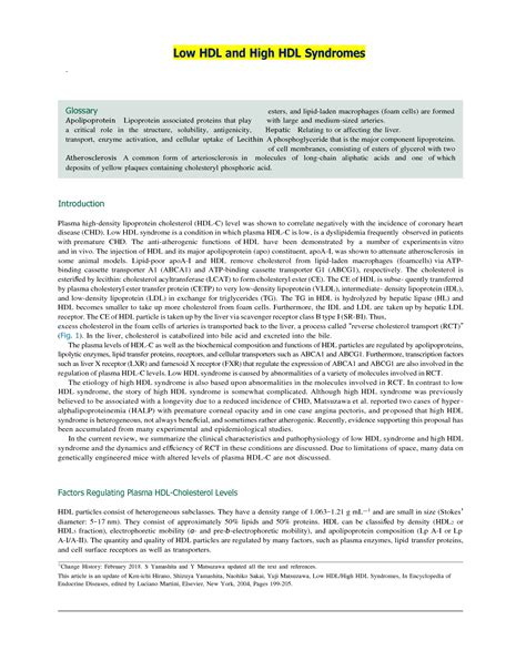 Solution Low Hdl And High Hdl Syndromes Hypertriglyceridemias And