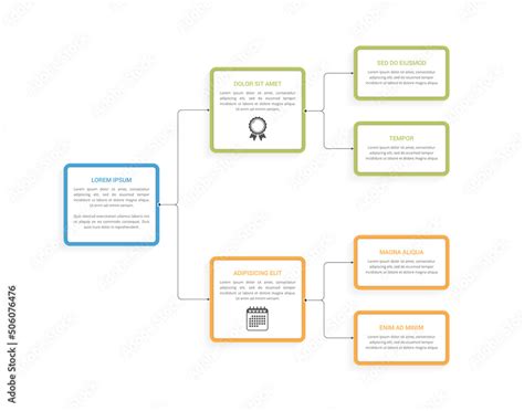 Flowchart Infographic Template With Nodes And Arrows Process Diagram