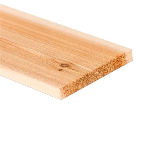 Reliabilt 1 In X 6 In X 12 Ft Unfinished 3 Better S1s2e Cedar Common