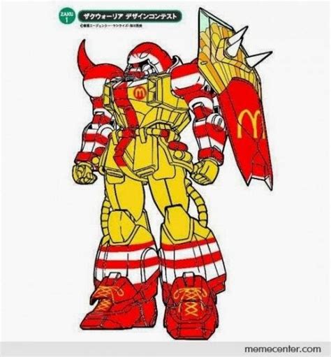 10 Ronald Mcdonald X Gundam Collaboration