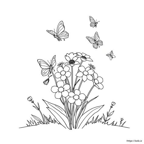 Simple Spring Coloring Pages