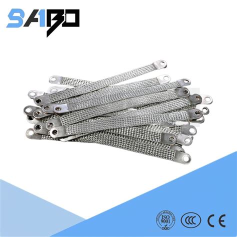 High Quality Flat Copper Braid Earth Strap Ground Electric Flat Lead