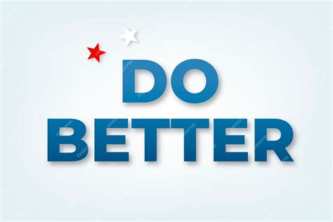 Free Vector Do Better Text Typography On Blue Vector