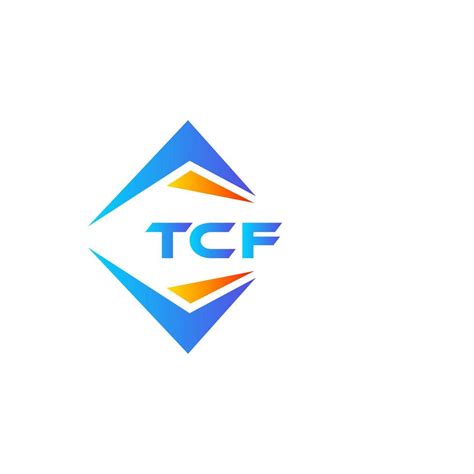 Tcf Abstract Technology Logo Design On White Background Tcf Creative