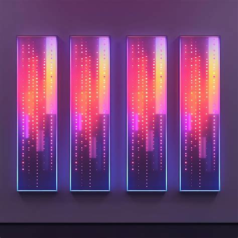 Premium Photo Colorful Audio Reactive Audio Reactive Light Sculpture With Geometric