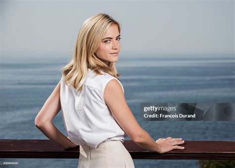 Emily Wickersham Poses During A Portrait Session At Grimaldi Forum On