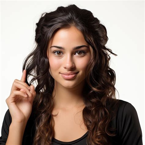 Premium Ai Image Elated Middle Eastern Girl Giving Thumbs Up