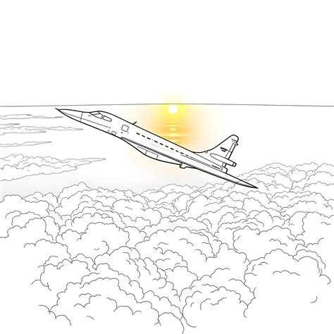Best Concorde Coloring Pages Free Printable Pdf