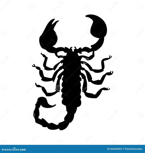 Scorpion Silhouette Stock Vector Illustration Of Dangerous 264352057
