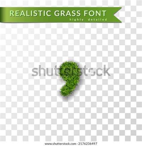 Stock Vektor „grass Symbol Coma Apostrophe Text Alphabet“ Bez