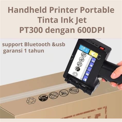 Jual Mesin Handheld Printer Tinta Ink Jet Pt 3000 Dengan 600dpi