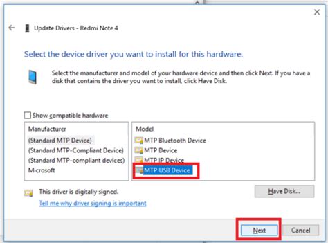 MTP USB Device Driver For Windows Fix MTP USB Device Failed