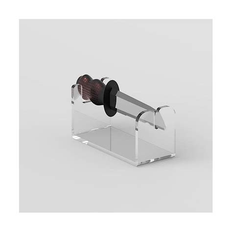 2 Pack Knife Display Stand Acrylic Knife Stand Desktop Knife Display