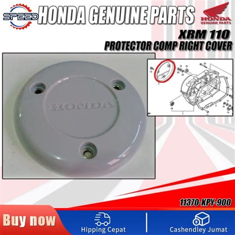 Xrm 110 Protector Comp Right Cover Hpi Genuine 11370 Kpy 900 Shopee Philippines
