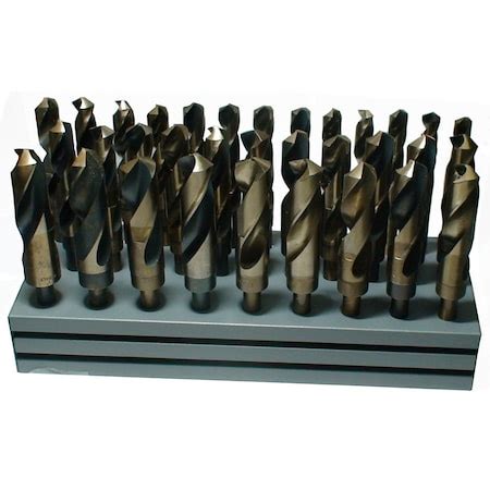 Drill America 33 Piece Cobalt Drill Bit Set With Reduced 12 Shank 1
