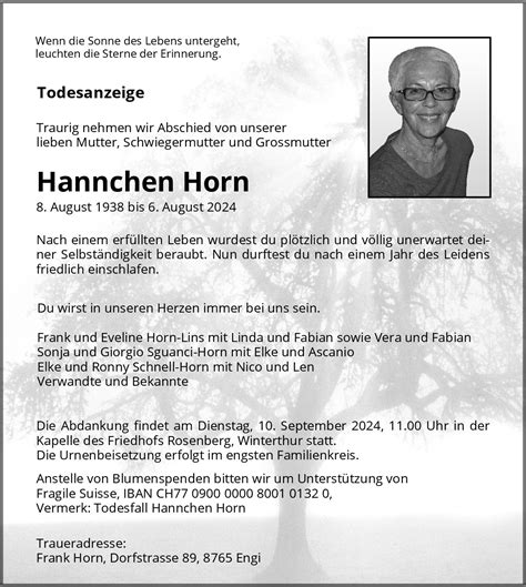 Hannchen Horn Hommages