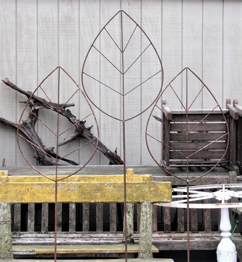 1930s Iron Leaf Tree Sculptures At 1stdibs