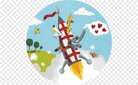 로켓 엽서 그림 일러스트 레이 터 인사말 및 메모 카드 로켓 포스터 삽화가 Png Pngegg