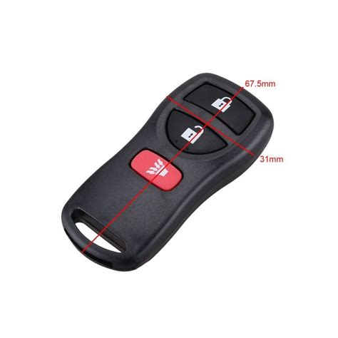 Yetaha 3 Buttons Remote Key Fob Case Shell Replacement Entry For Nissan