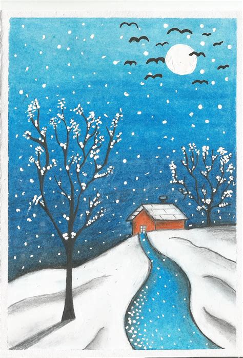 Pin By Cindypindy On Winter Snow Winter Drawings Winter Art Winter