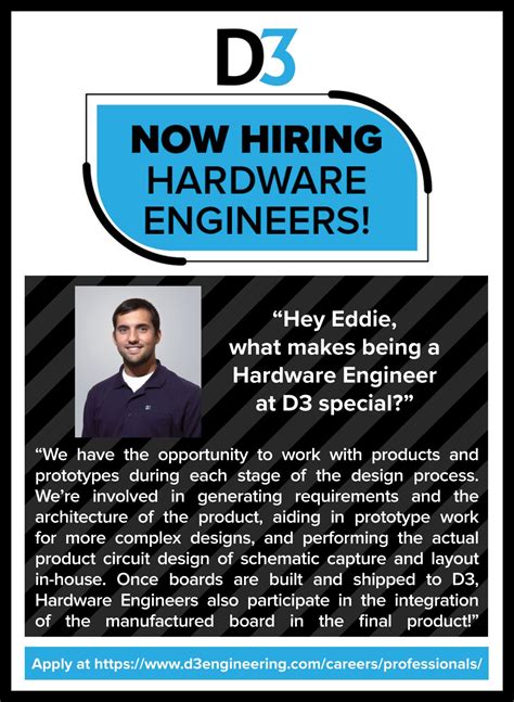 D3 On Linkedin Hardware Hiring Embeddedsystems Recruiting