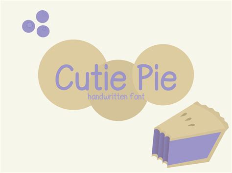 Cutie Pie Font By Arborie · Creative Fabrica