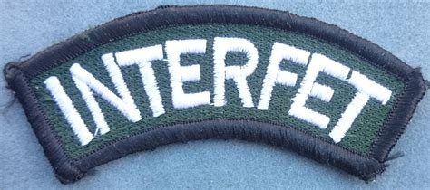 International Force East Timor Interfet” Brassard Patch Welcome To Australian Militaria Sales