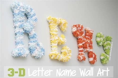 Sew Can Do Fluffy Three Dimensional Letter Name Wall Art