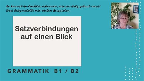 Satzverbindungen Grammatik B1b2 ربط الجمل أو أجزاء الجمل Youtube