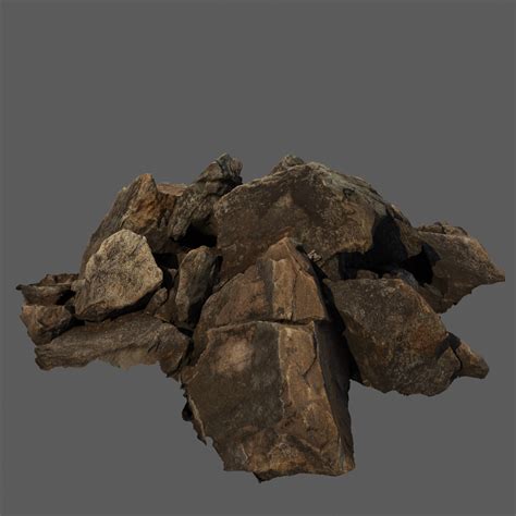 Rocky Boulders Photoscan Sec1 Environment Elements Models Blenderkit