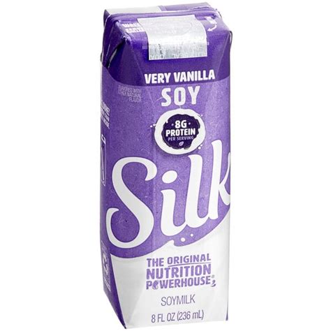 Silk Very Vanilla Soy Milk 8 Fl Oz 18case