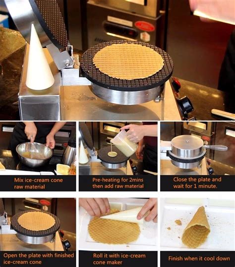 Fy 1a Waflownica Rożki Lodowe Wypiekacz Do Wafli Rurek Gofrownice