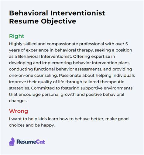 Top 16 Behavioral Interventionist Resume Objective Examples