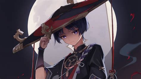 Genshin Impact Wanderer Scaramouche 4k Hd Wallpaper