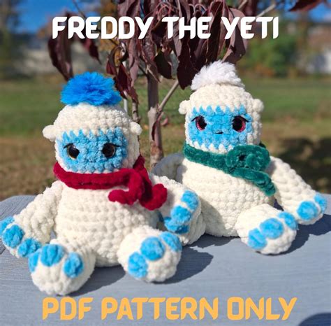 Freddy The Yeti Pdf Crochet Pattern Only Etsy