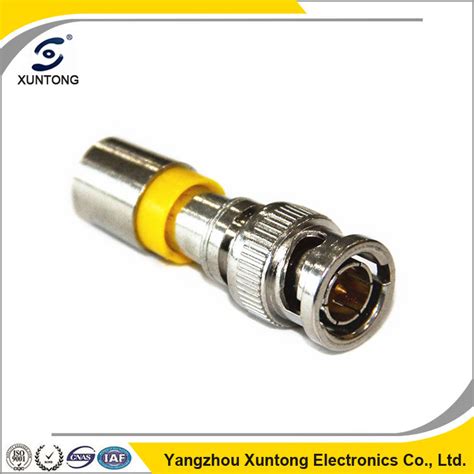BNC Compression Connector For Rg59 RG6 Cable China BNC Connector And BNC Compression Connector