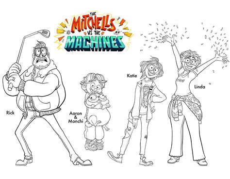 30 The Mitchells Vs The Machines Coloring Pages Free Pdf