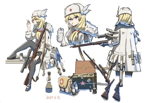 User Jyux3852 Mosin Nagant Girls Frontline Girls Frontline 1girl