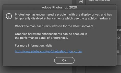 Photoshop 2020 Has Encountered A Problem With The Adobe Support