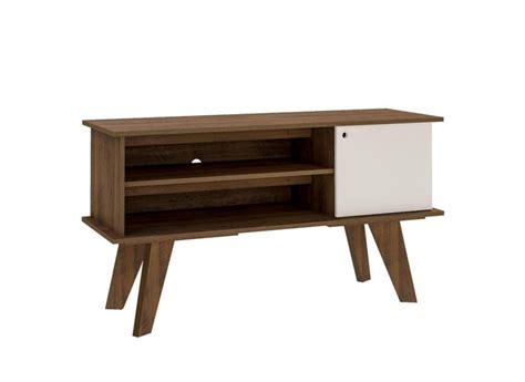 Rack Para Tv De 42 Polegadas Frank Artely Pinho Off White Com O