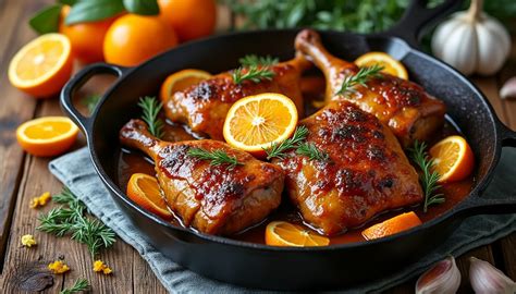 Recette Canard à Lorange En Cocotte Facile Et Rapide