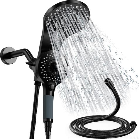 Shower Heads With Handheld Spray Combo High Pressure 2 In 1 Rainfall