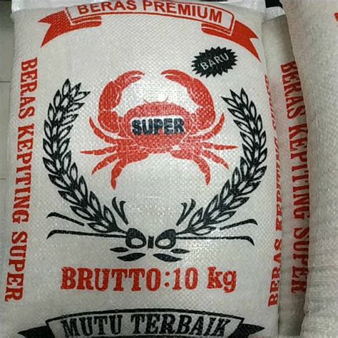 Jual Beras Cap Kepiting Super 10kg Shopee Indonesia