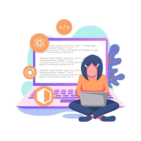 Premium Vector Crossplatform Framework Flat Style Illustration Design