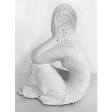 Chuck Dodson Florida Artist Seated Nude Sculpture Circa 1975 Nude