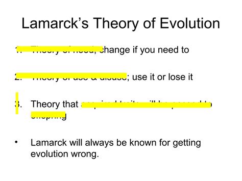 Evolution Notes Ppt