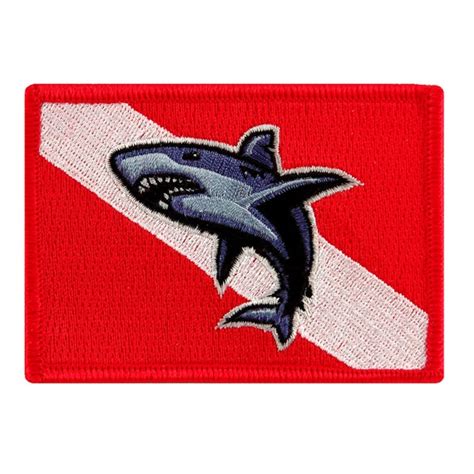 Scuba Diving Flag With Shark