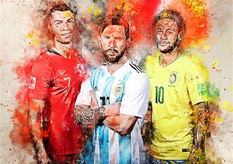 Ronaldo X Messi X Neymar Posters And Prints By Tian Arina Printler