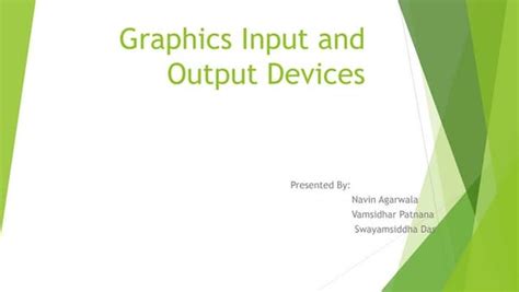 Input Devices In Computer Graphics Ppt