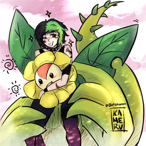 Sunflowmon Digimon Digimon Creature Flower Leaf Petals
